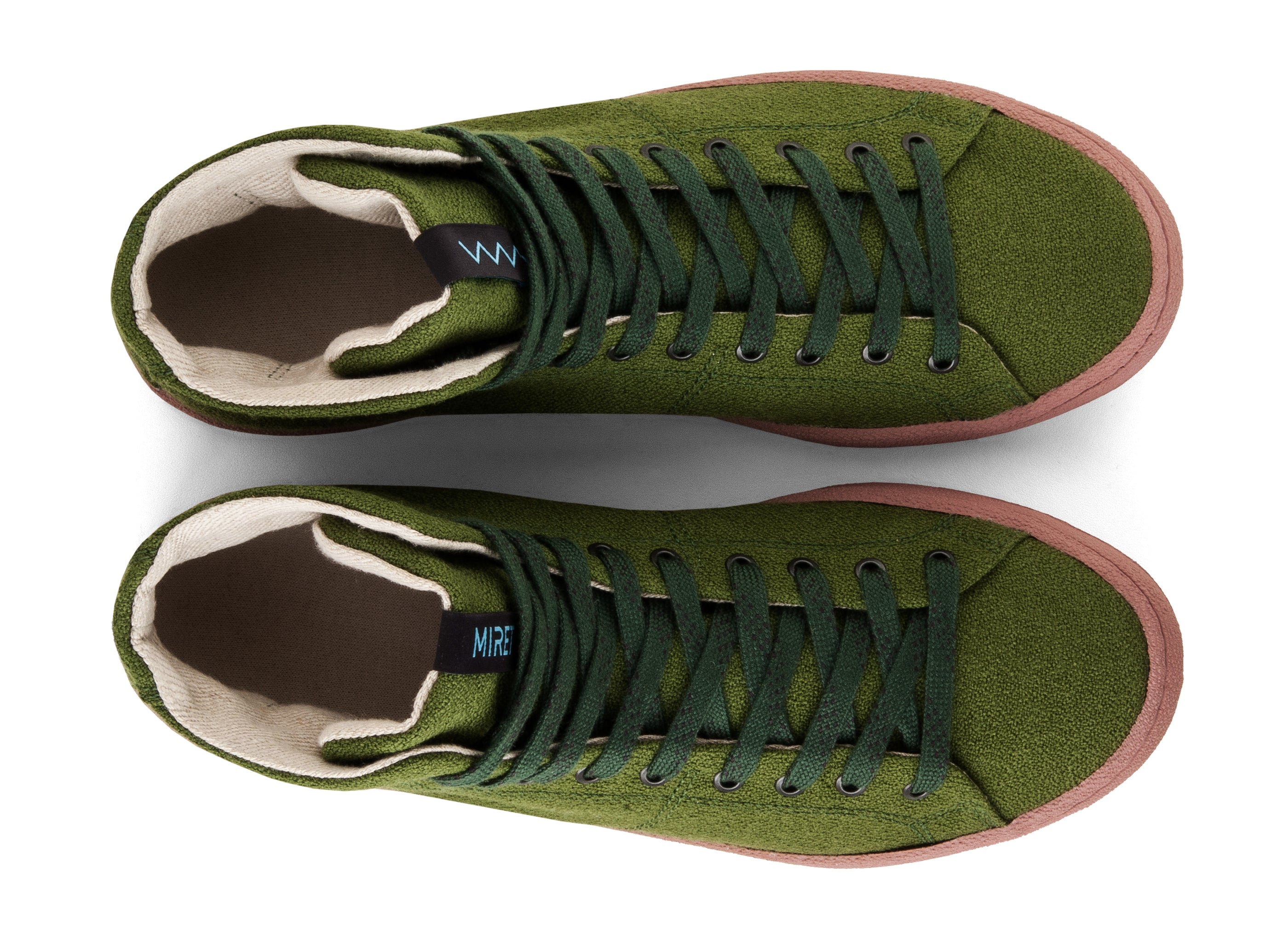 97% natural sneakers by Earthbound | ERILO Moss x Rose Outsole Sneakers
